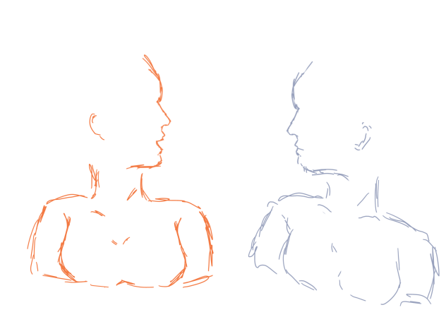 Side profile practice - ibisPaint