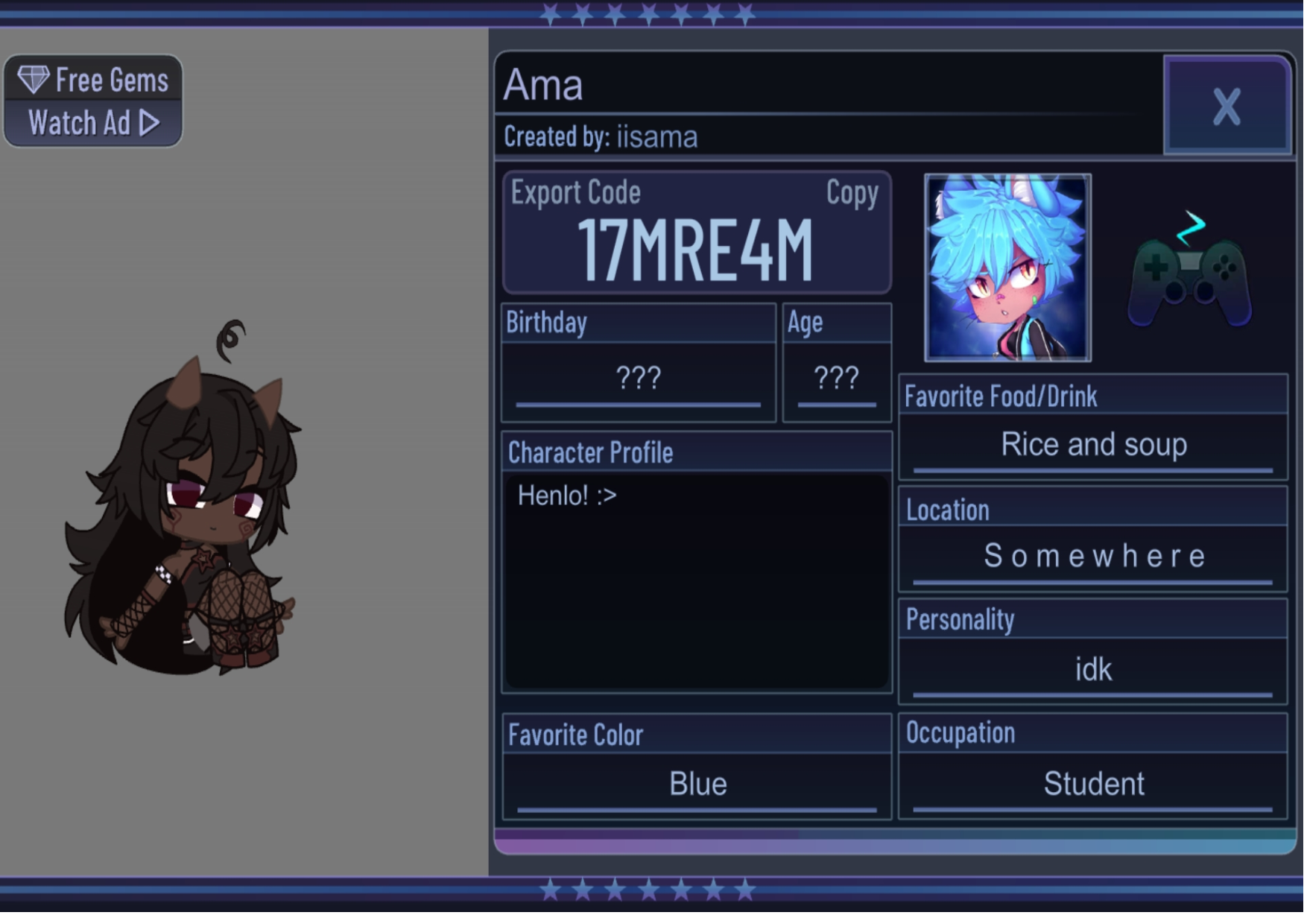 𝓜𝔂 𝓖𝓪𝓬𝓱𝓪 𝓒𝓵𝓾𝓫 𝓬𝓸𝓭𝓮 - ibisPaint