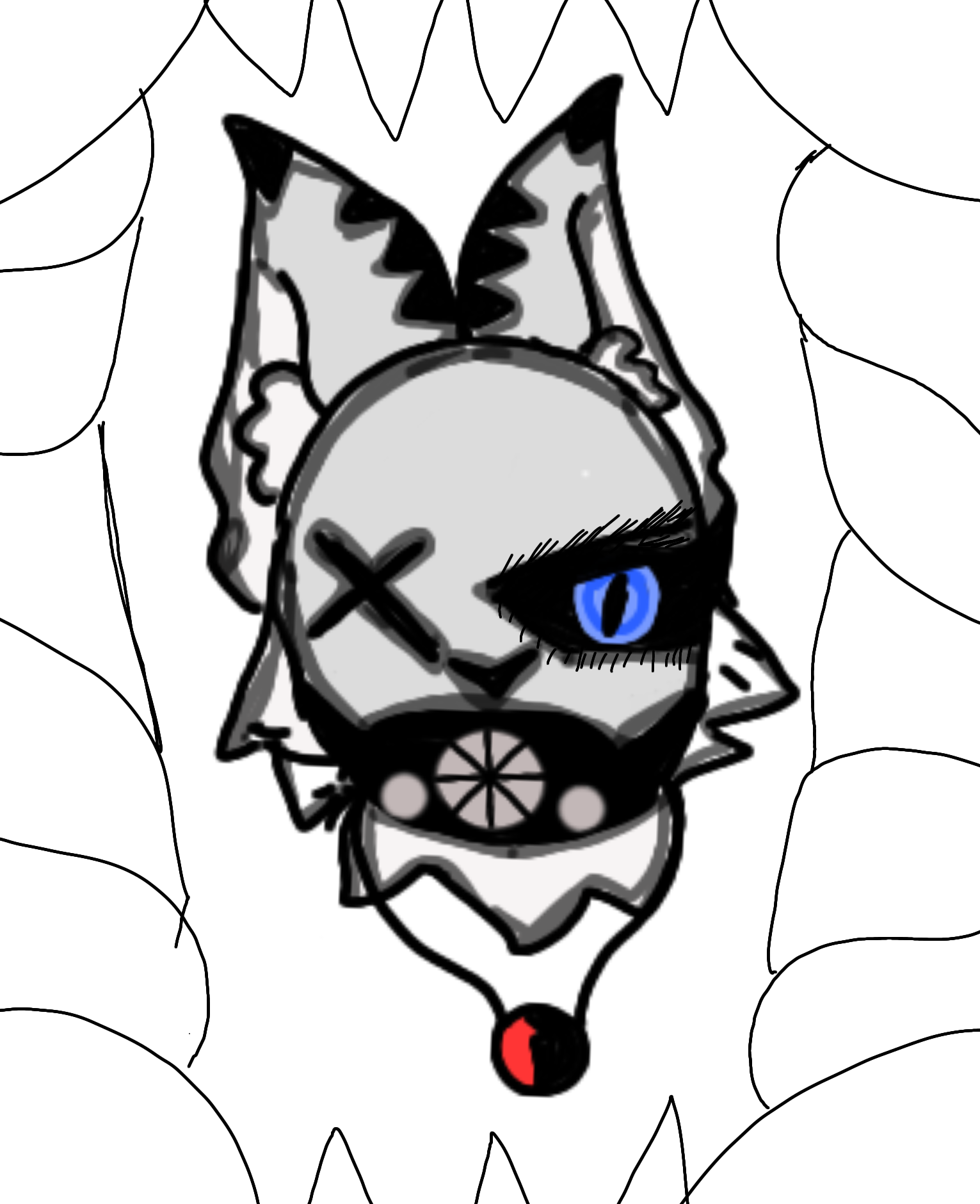 evil snow leopard - ibisPaint