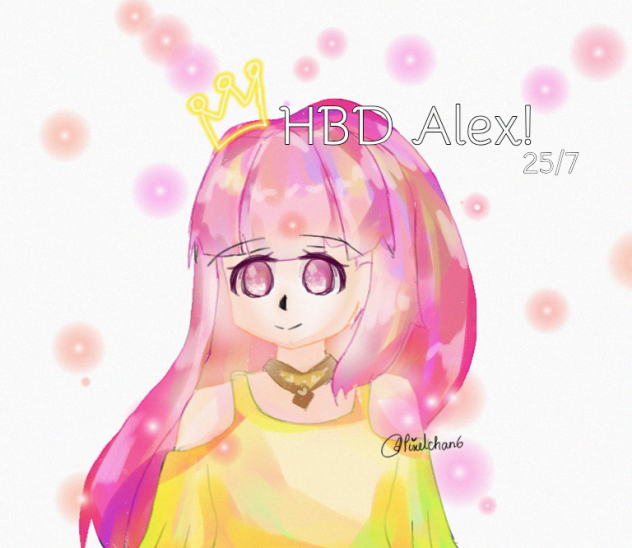 HBD Alex!! 🍰🎉 - ibisPaint