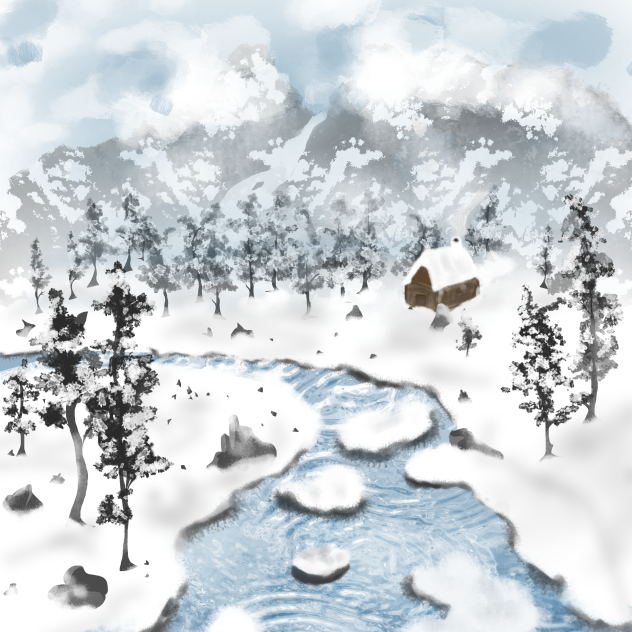 Snowy Landscape - ibisPaint
