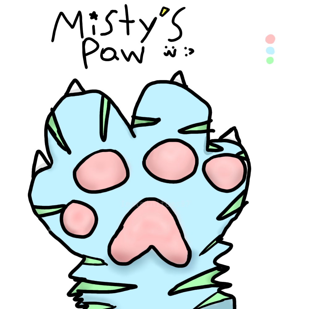 Misty's paw - ibisPaint