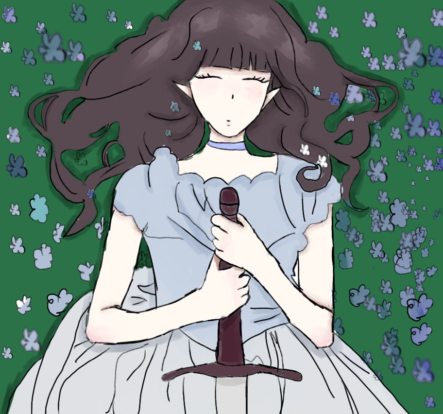 princess in the flowers 💐 - ibisPaint