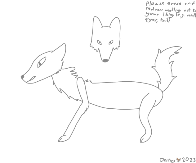 Wolf Base - ibisPaint