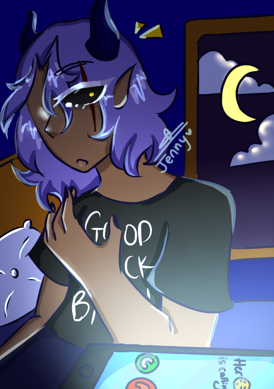 📱Jenny, would u pick up the phone¿ - ibisPaint