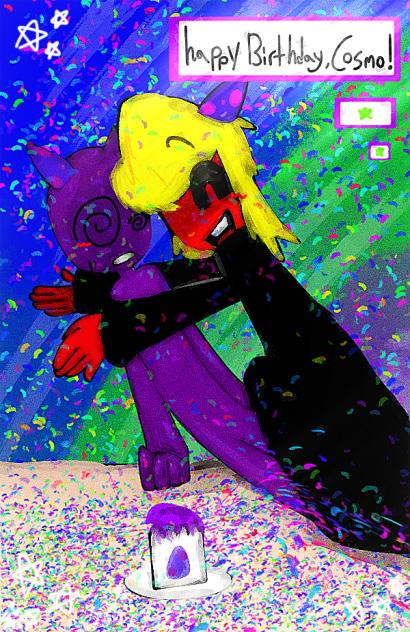 Happy birthday, Cosmo! 🥳 - ibisPaint