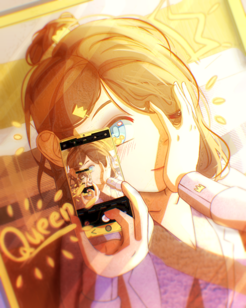 Mirror selfie - ibisPaint