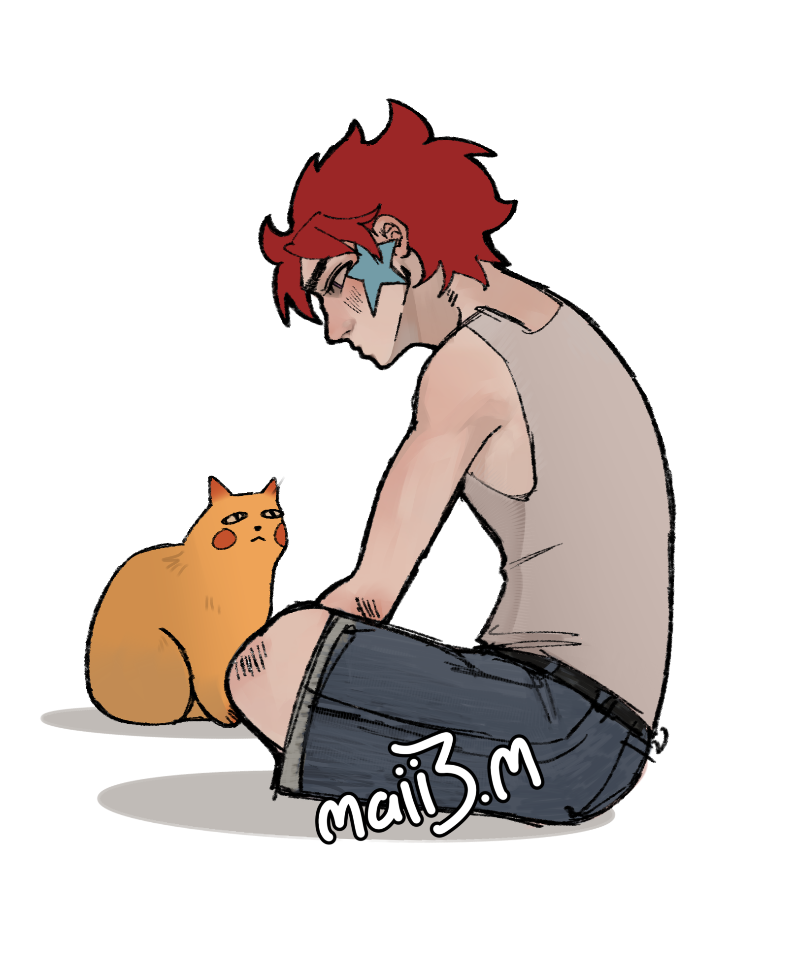 Dima & cat - ibisPaint