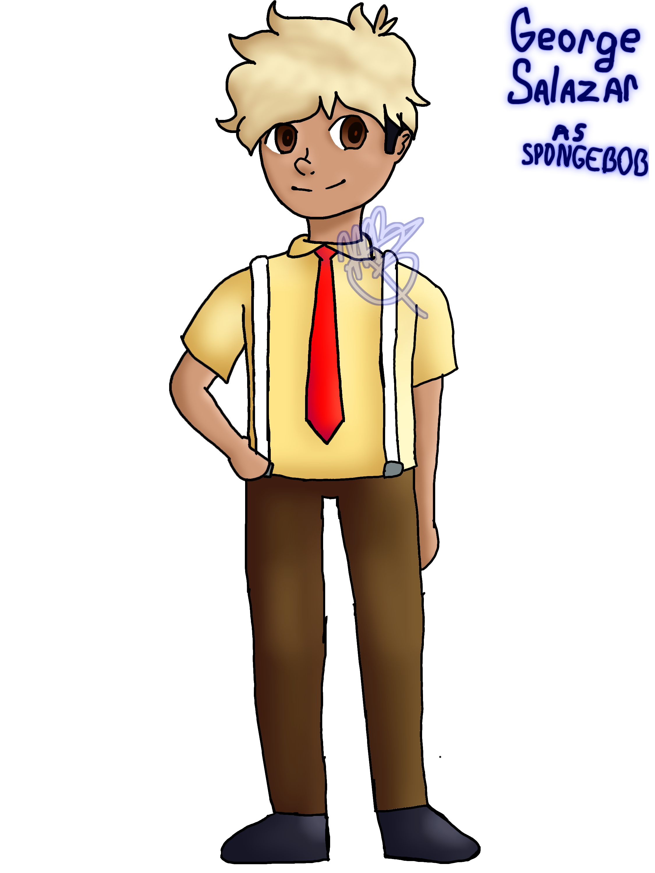 George Salazar as Spongebob Squarepants - ibisPaint