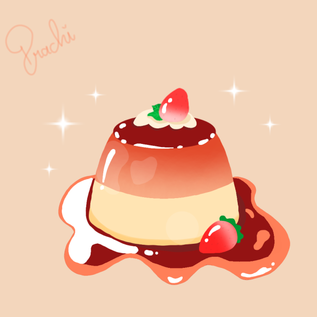 Strawberry Pudding 🍓🍮 - ibisPaint