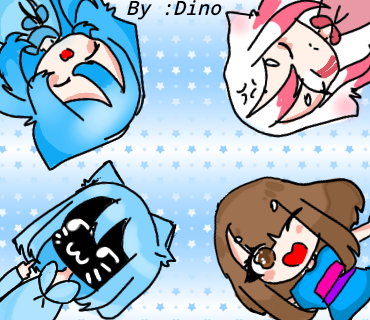 hanachi, kuri, inzaghi, hacky - ibisPaint