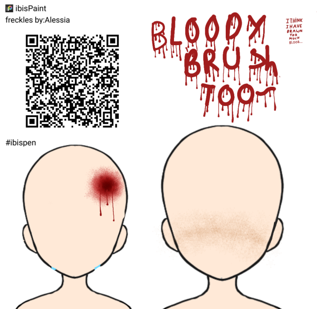 freckles or blood brush 🩸(re-upload) - ibisPaint