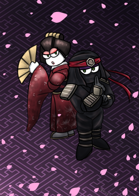 Ninja & Geisha - ibisPaint
