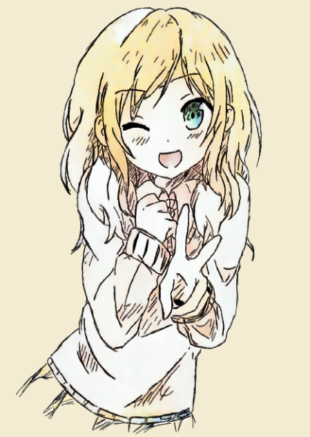 my first anime drawing - ibisPaint