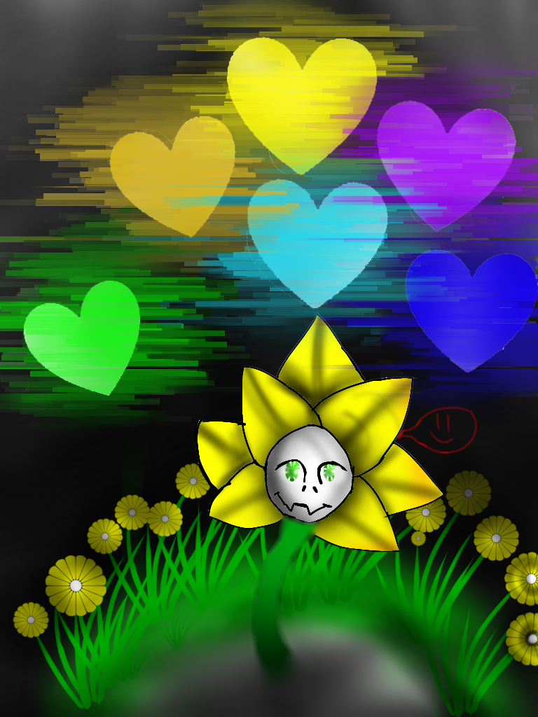 flowey and soule glitch - ibisPaint