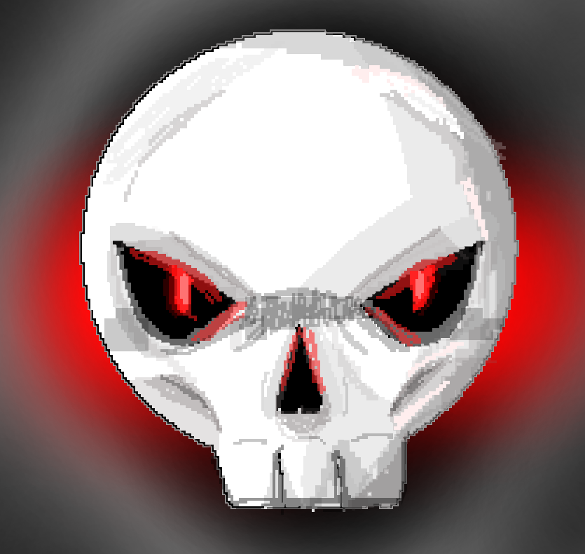 Pixel Skull - ibisPaint