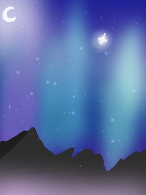 aurora boreal - ibisPaint