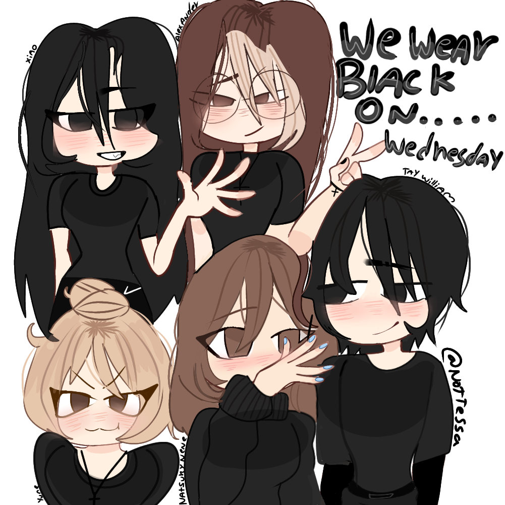 we wear BLACK on wednesday - ibisPaint