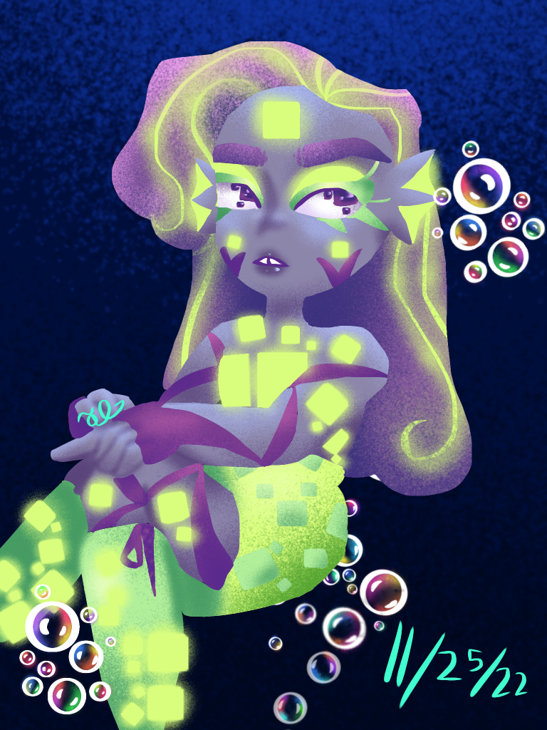 Cube sea monster girl - ibisPaint