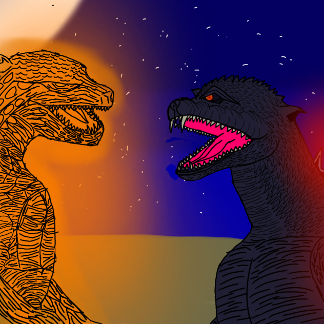 Godzilla final wars vs 2019 burning - ibisPaint