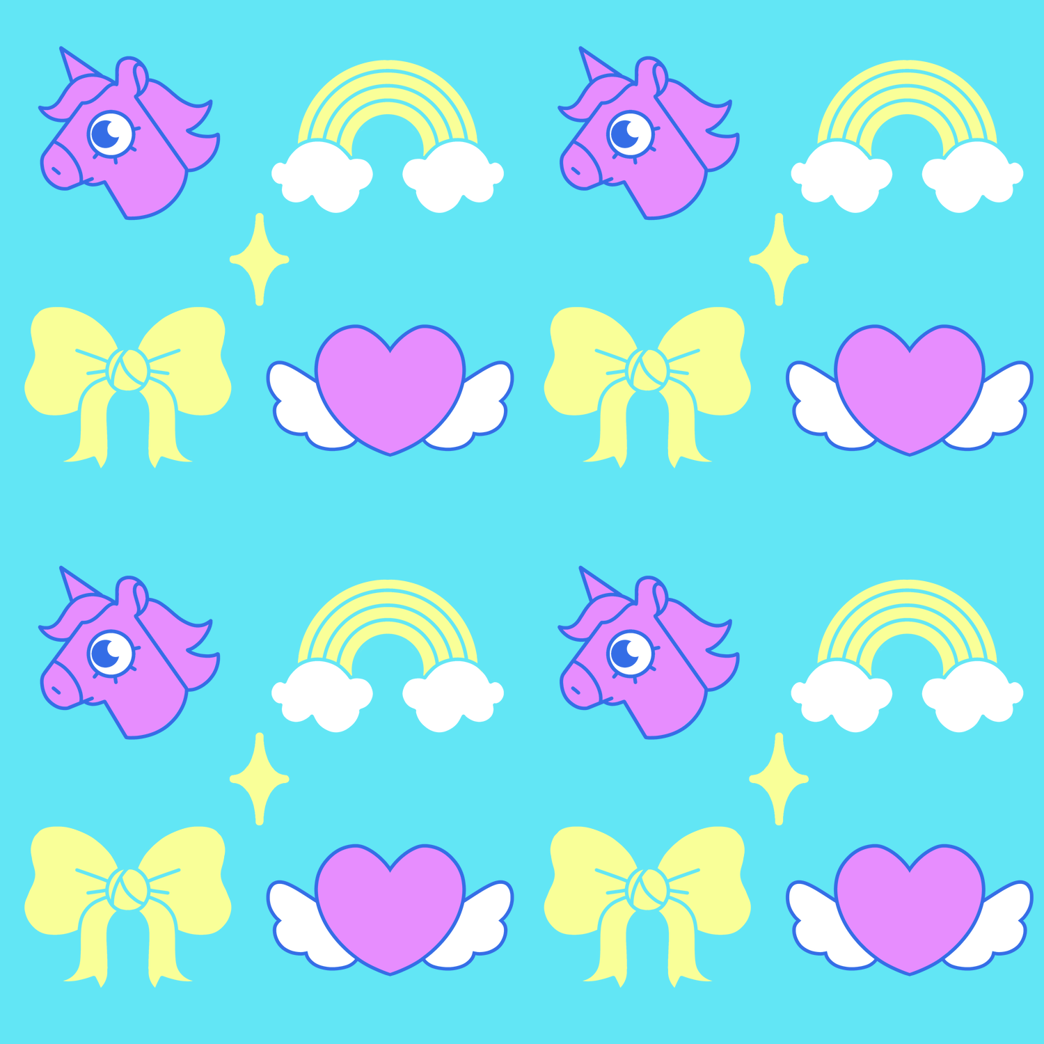 Magical sky pattern v2 - ibisPaint