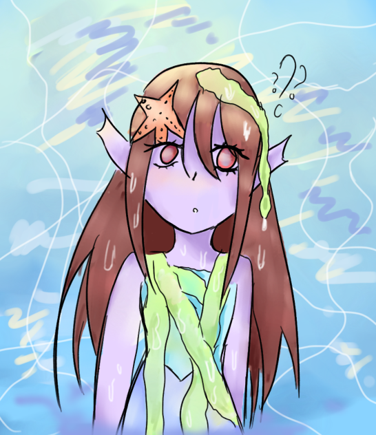 young sirens first time above water - ibisPaint