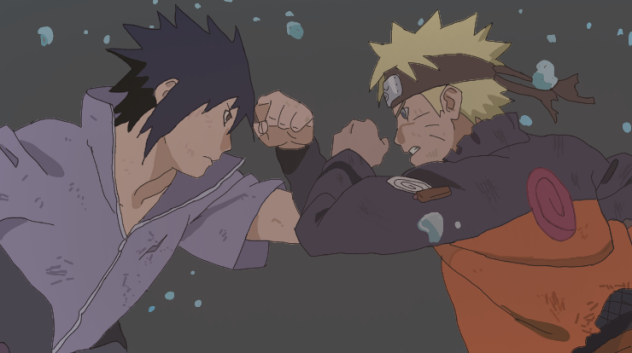 Sasuke vs Naruto - ibisPaint