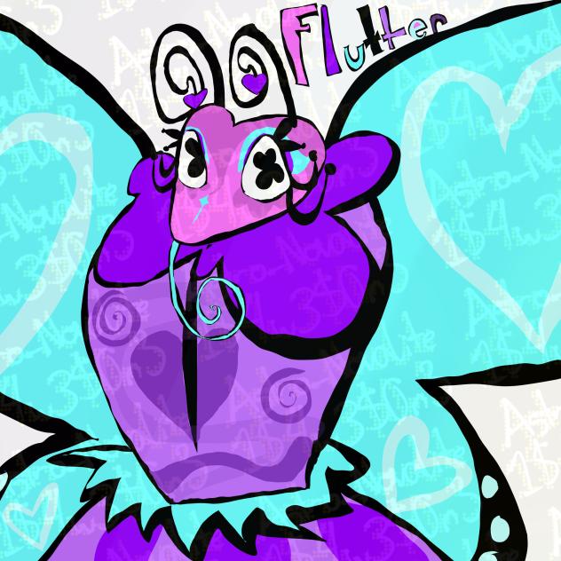 Flutter lasso art!!!🦋 - ibisPaint