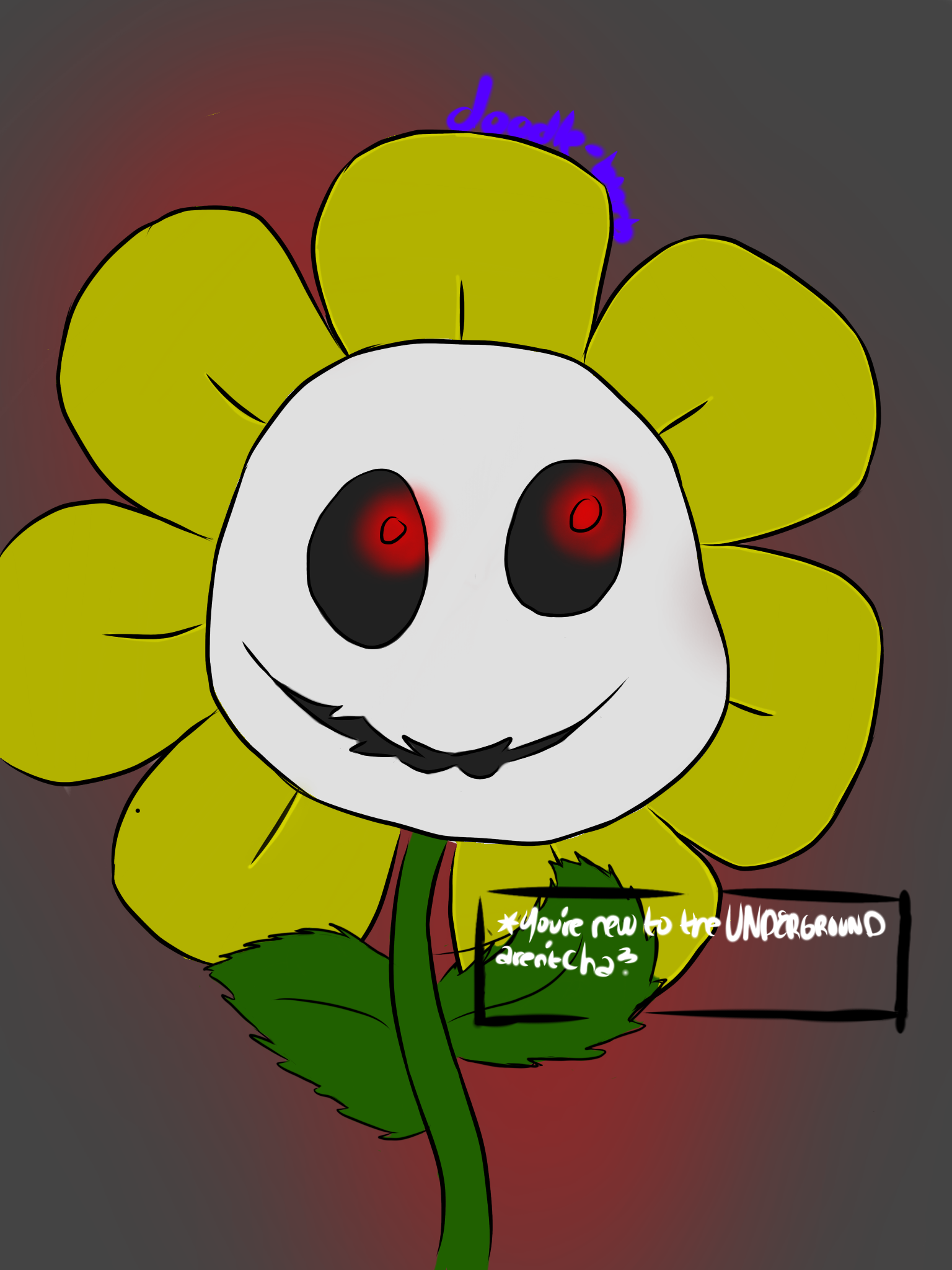 Flowey intro fanart - ibisPaint