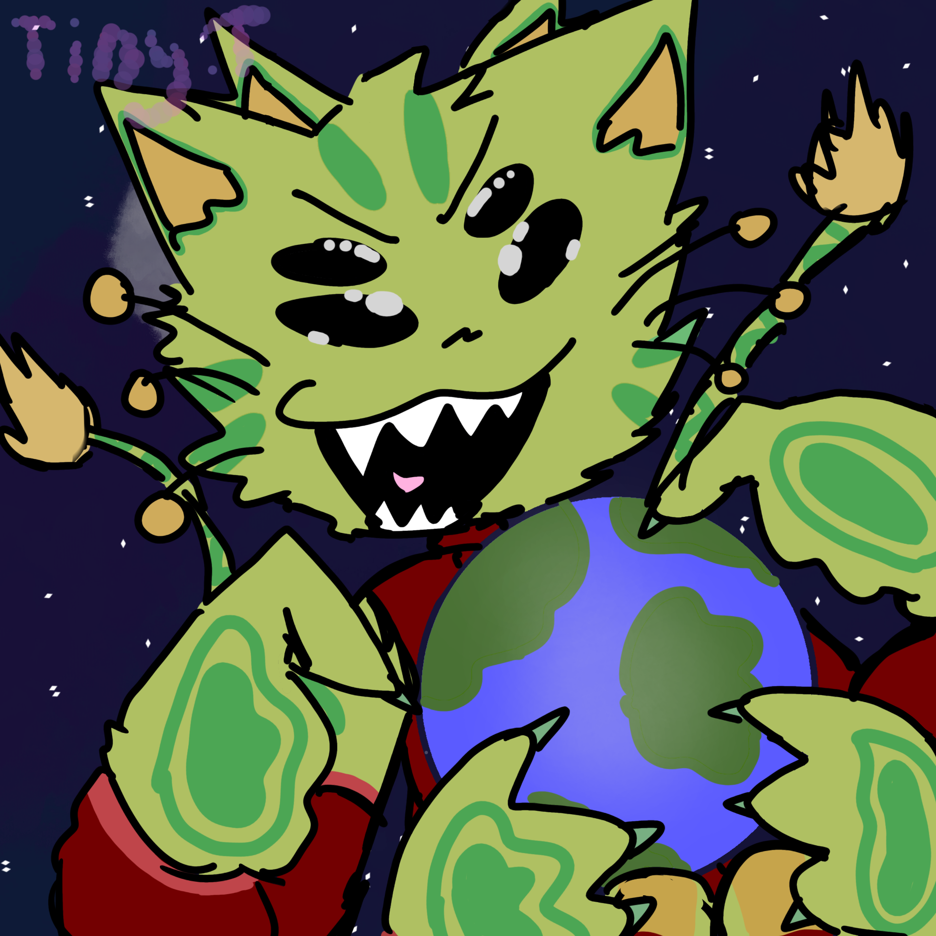 Gnarpy 🌍🌑⭐️👽 - ibisPaint