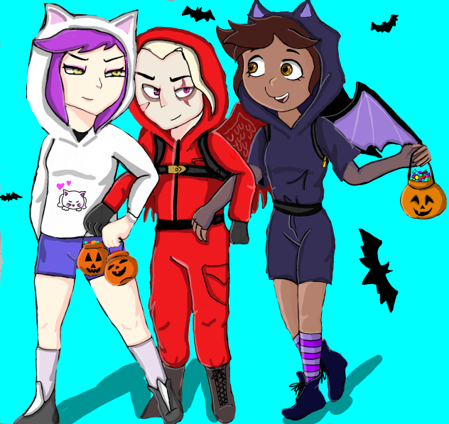 luz hunter y amity halloween - ibisPaint