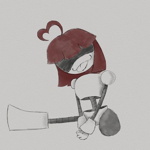 lil Robot Lady .___. - ibisPaint