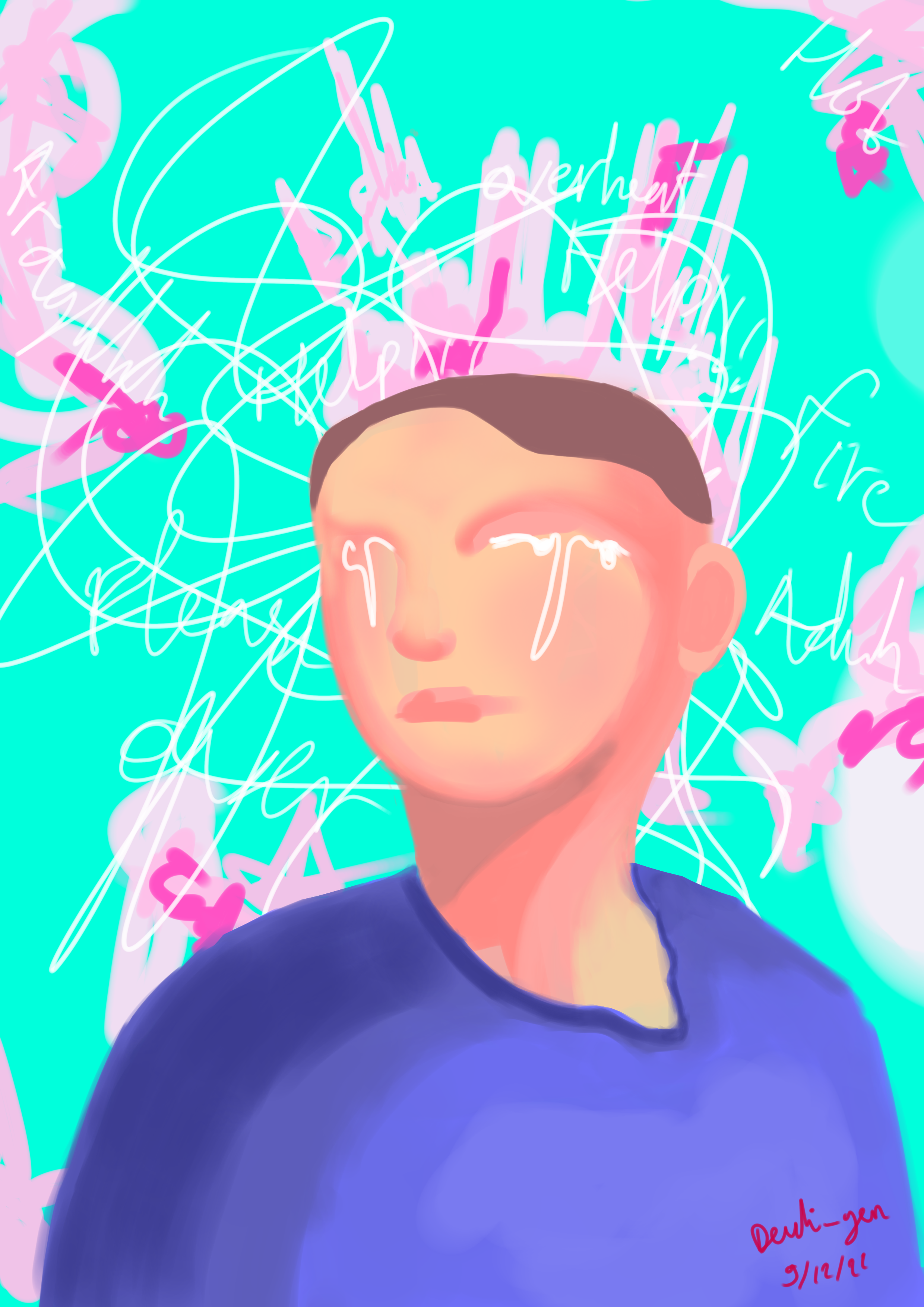messy brain - ibisPaint