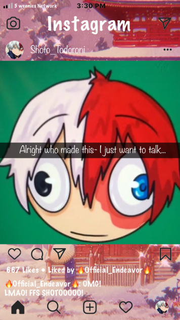 Shoto_Todoroni Instagram Edit - ibisPaint
