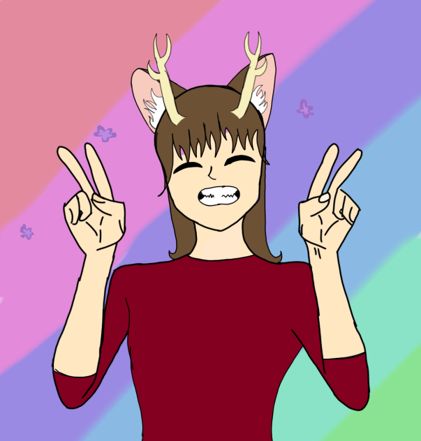 happy deer - ibisPaint