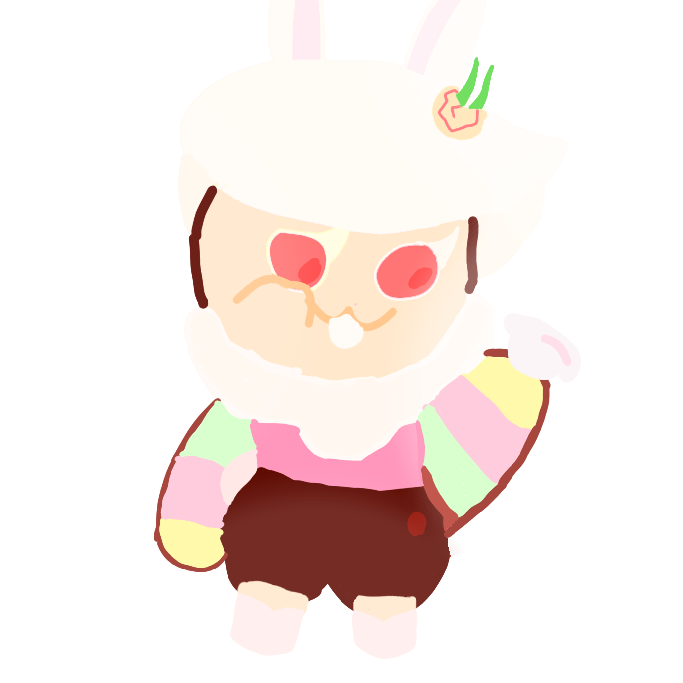 moon rabbit cookie - ibisPaint