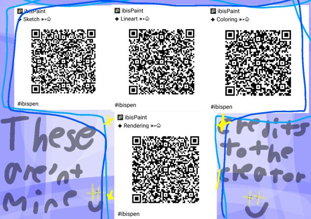 qr codes ⚠️not mine! - ibisPaint