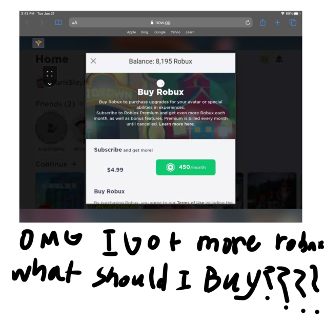 Oh my lordy lord i got more robux! - ibisPaint