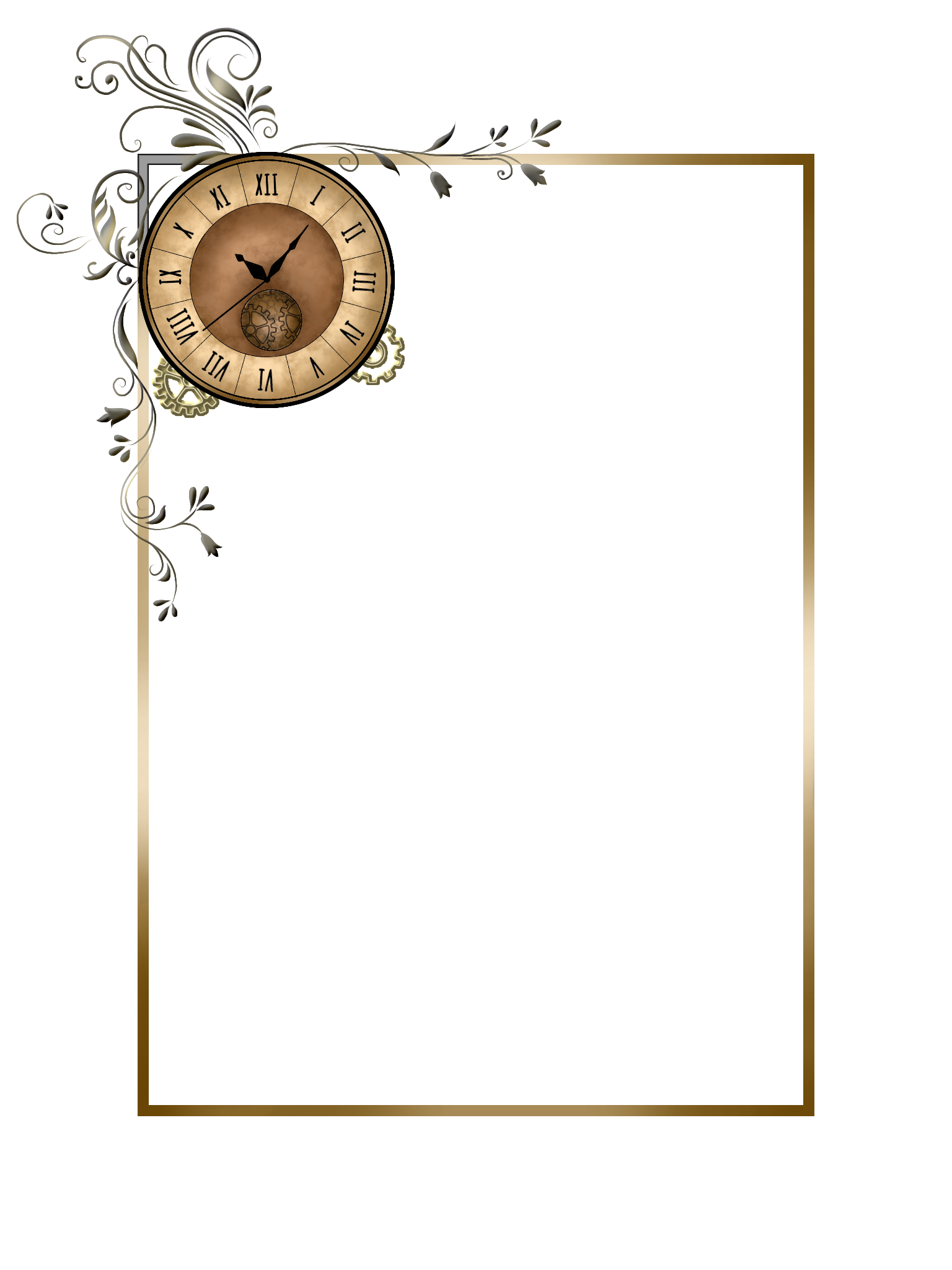 steampunk border outline - ibisPaint