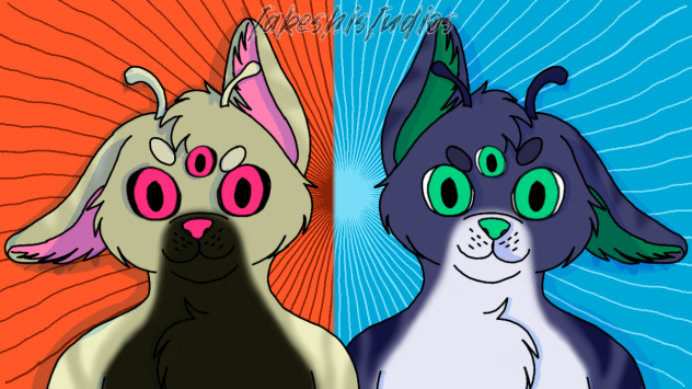 alien twins - ibisPaint