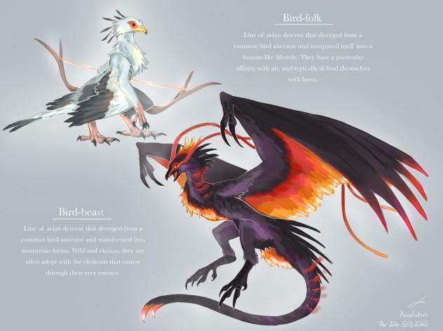 Bird Mythical Creatures Concept Arts! - ibisPaint