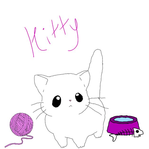 Cute kitty! - ibisPaint