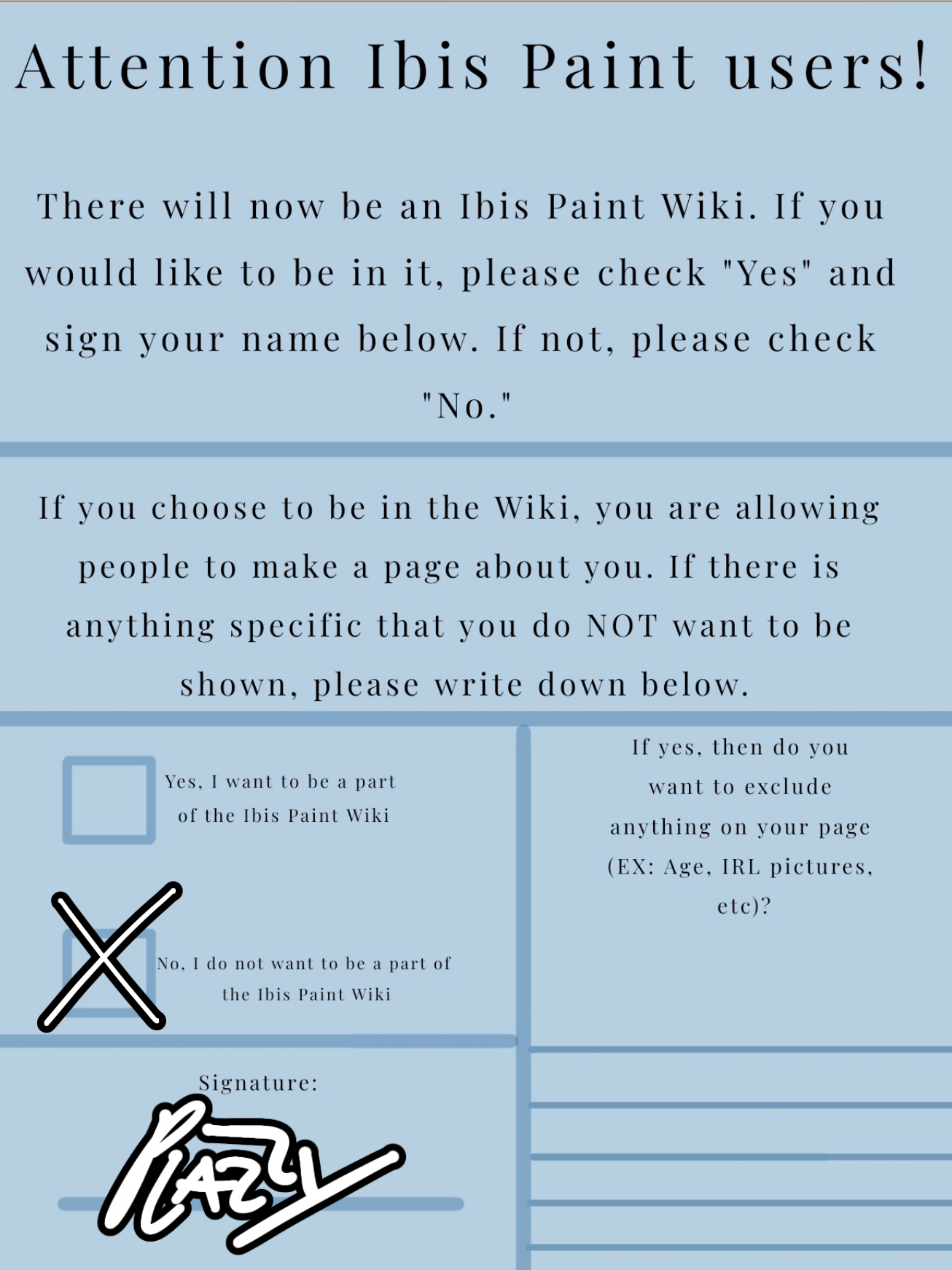 Wiki form - ibisPaint