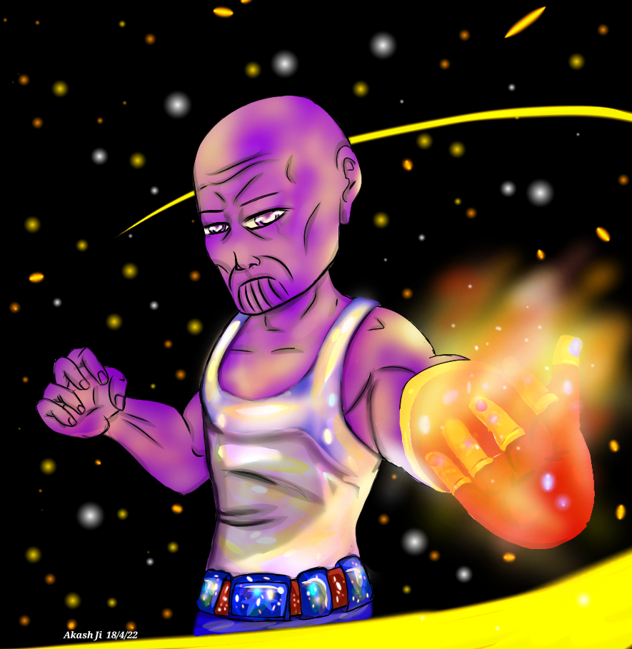Thanos Cartoon (MARVEL) - ibisPaint