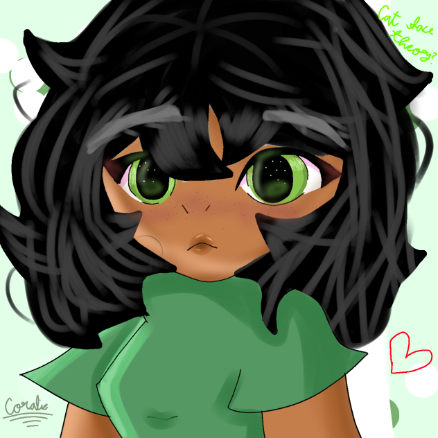 Cat face theory, insert question mark - ibisPaint