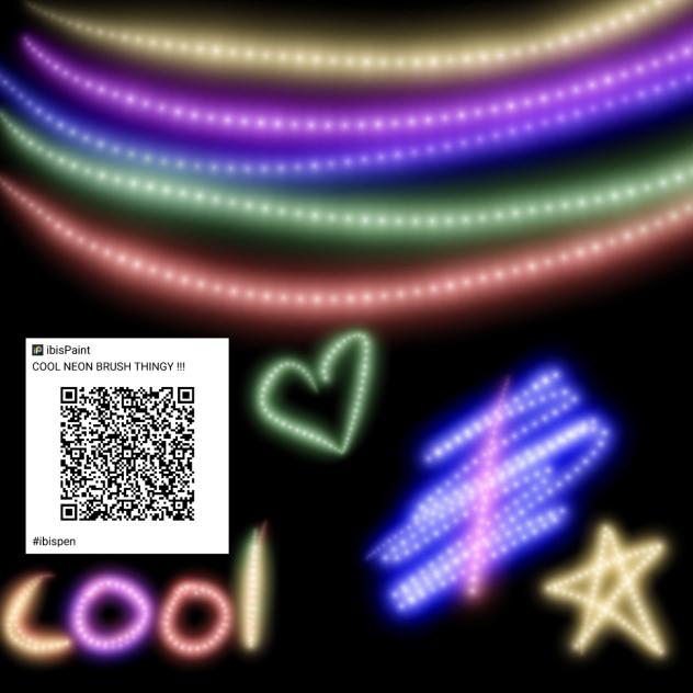 COOL NEON BRUSH THINGY !!! - ibisPaint