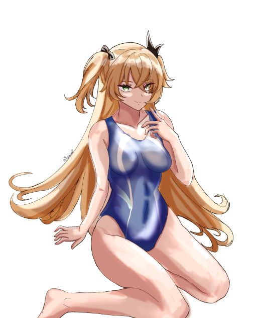 Fischl with a swim suit - ibisPaint