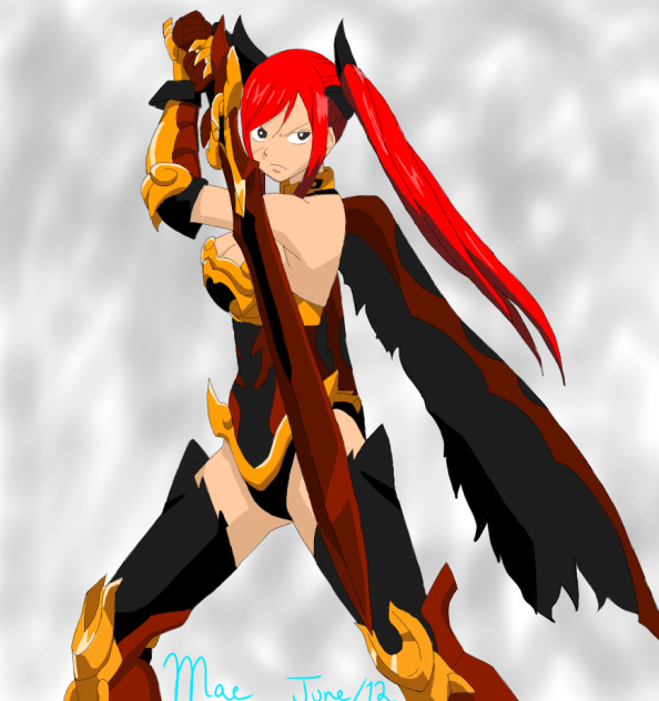 Erza Scarlet - Flame empress armor - ibisPaint