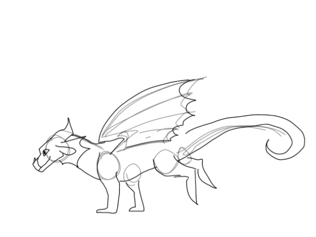 Dragon running cycle! 💎 - ibisPaint