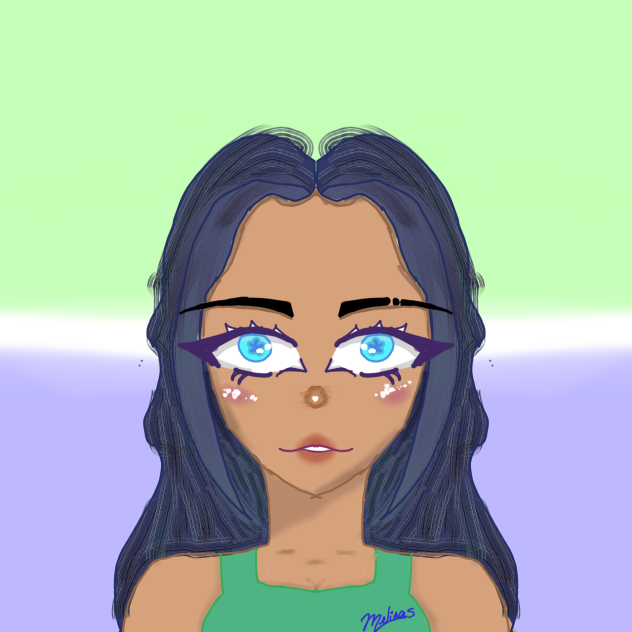 Big forehead girl - ibisPaint